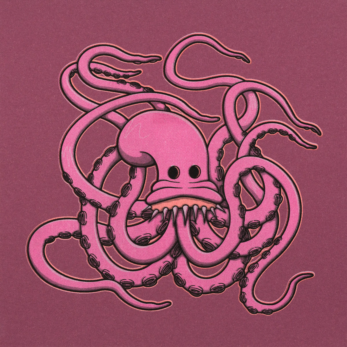 Craig Fisher: Popcorn Octopus Octograph [fuchsia] – Peacock - a ...